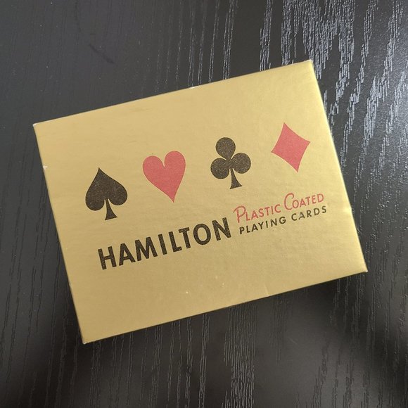 Hamilton | Games | Vintage Hamilton Plastic Coated Playing Cards 2 ...